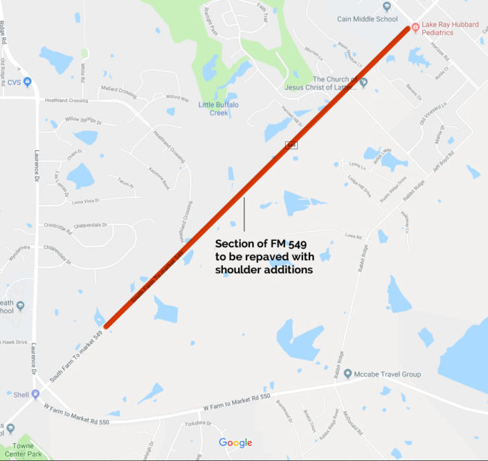 CONSTRUCTION NOTICE: TXDOT FM-549 and FM-550 OVERLAY PROJECT – City of ...